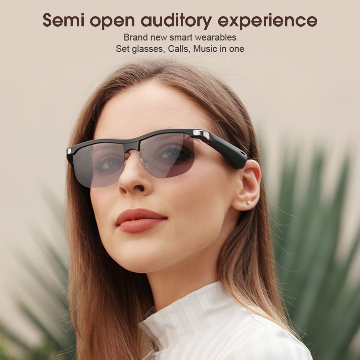 Smart Sunglasses Bluetooth Earphones IP7 Waterproof Wireless Music ...