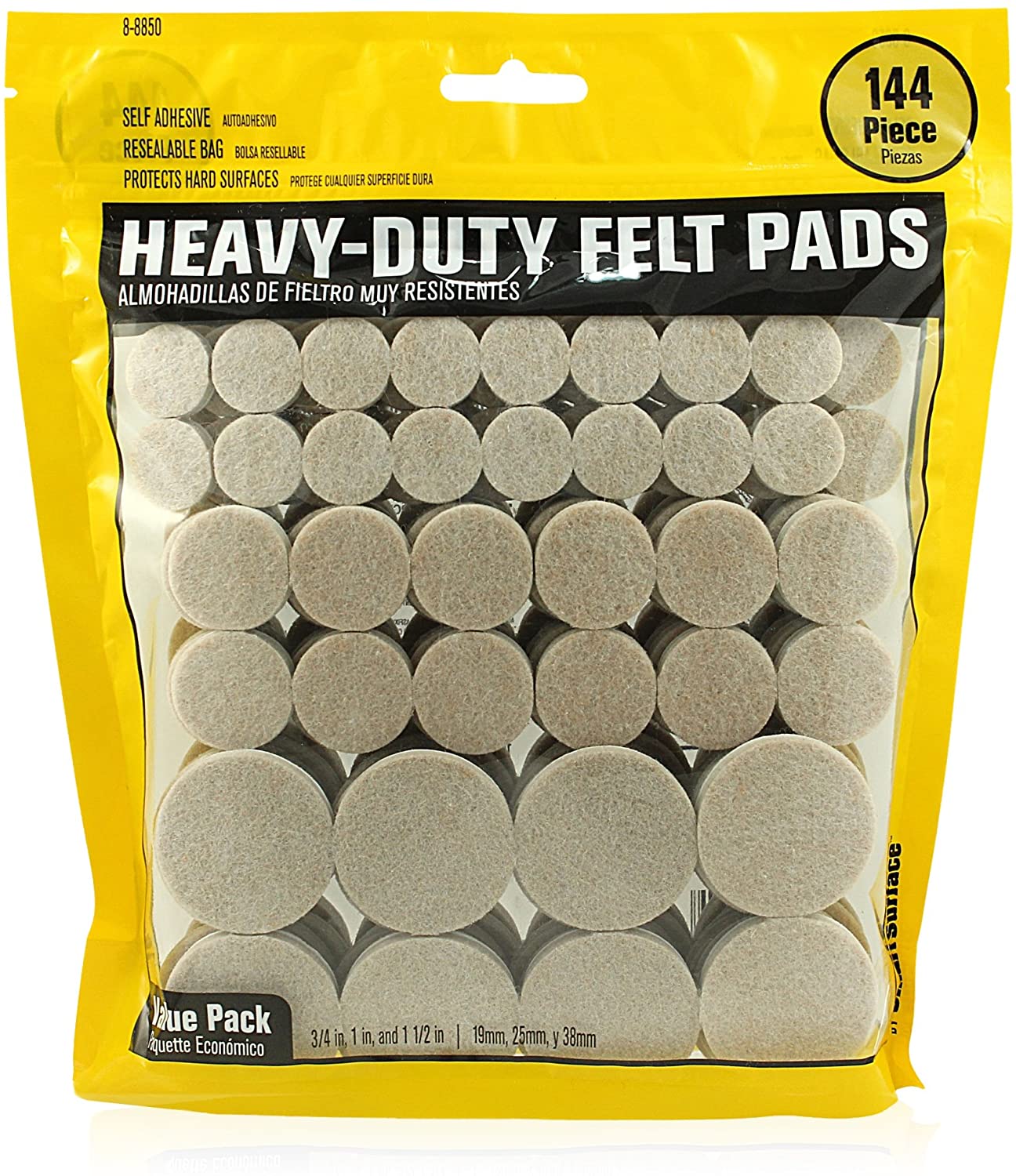 Parker & Bailey Heavy duty felt pads 48 pk, 1 inch felt pads - Walmart.com