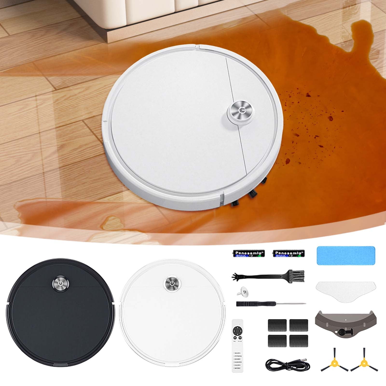 Smart Sweeping Robot Vacuum Mop | 3-in-1 Automatic Floor Cleaner with ...