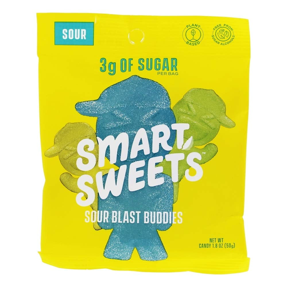 Smart Sweets Gluten-Free Sour Blast Buddies, Keto-Friendly Low Sugar ...