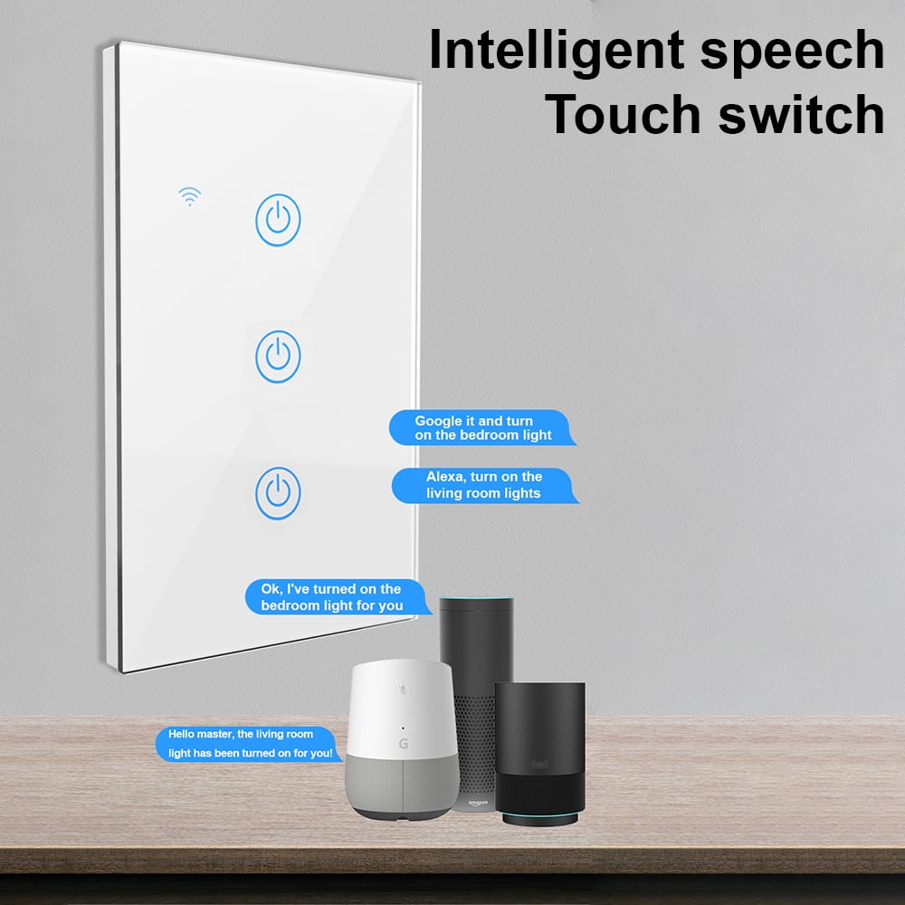 Smart Switch,Panel Led Work Switch Work With App Wall App Wall Panel ...