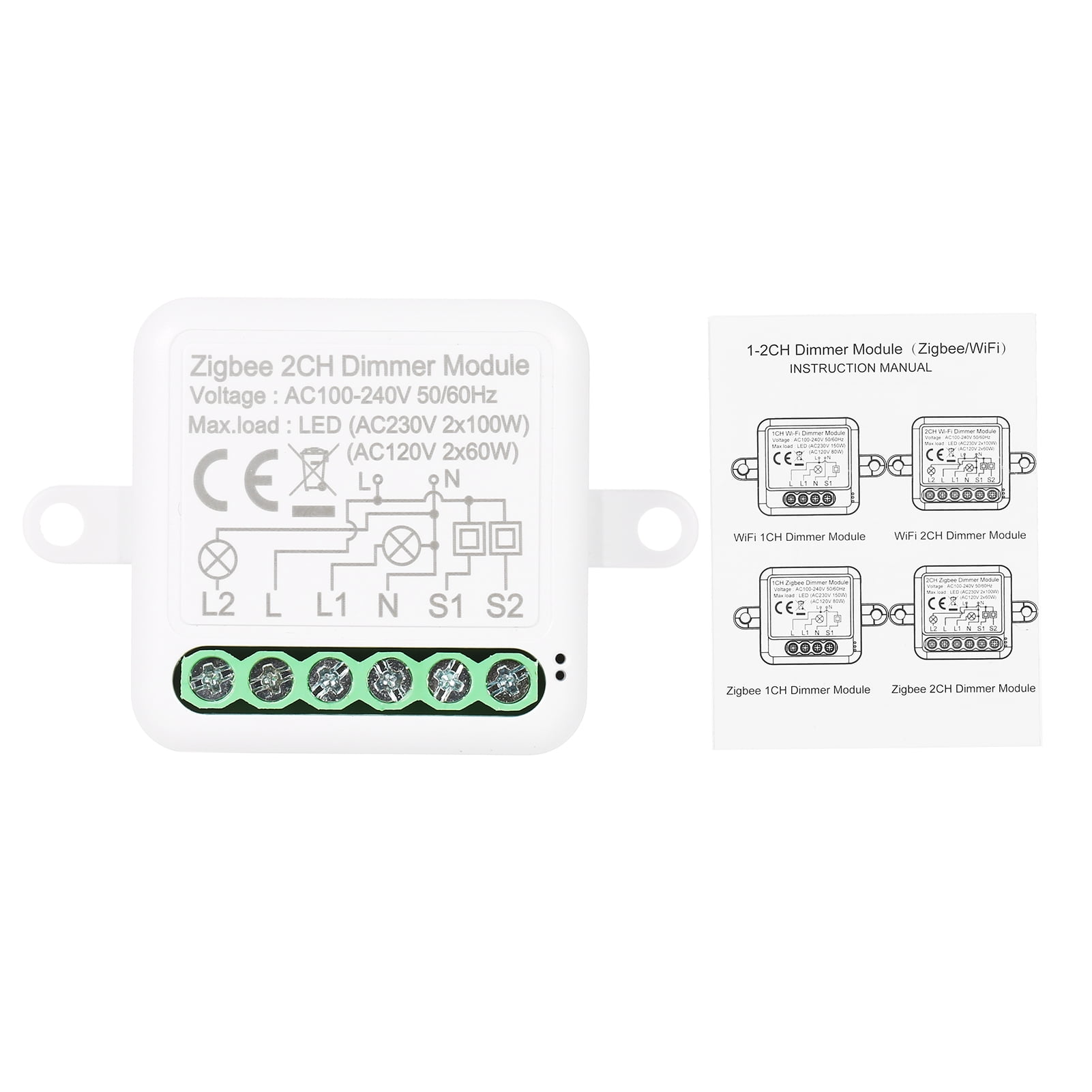 Smart Switch,Remote Curtain Switch With 2 Switch App Remote Curtain ...