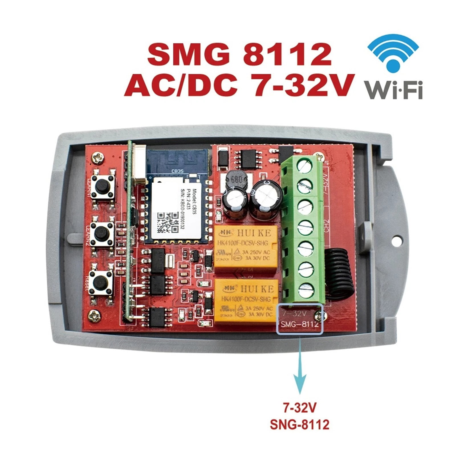 Smart Switch Universal RF Garage Gate Door Opener Controller 433mhz 7 ...