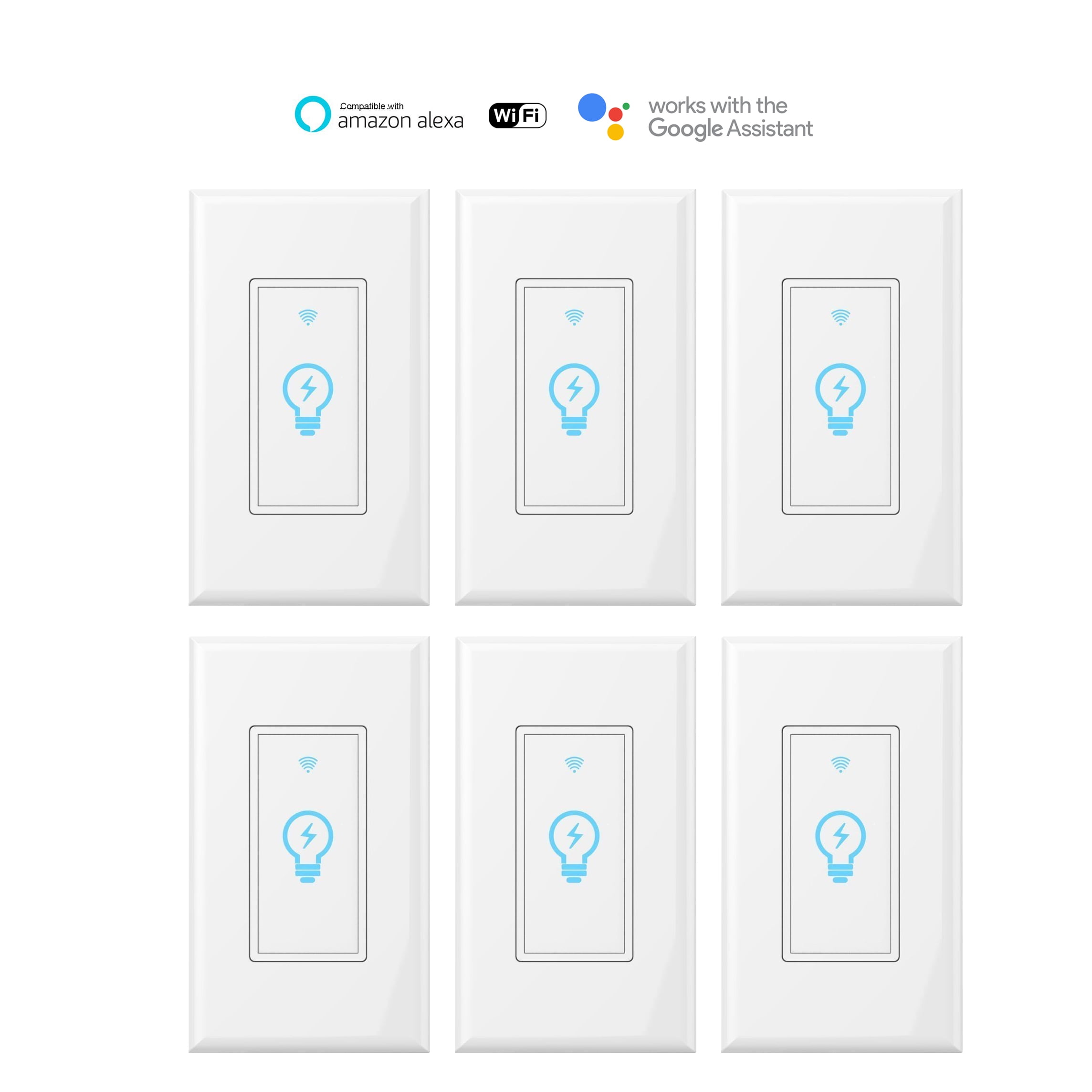 Smart Switch, WI-FI Wall Light Switch, Phone Remote Control Wireless ...