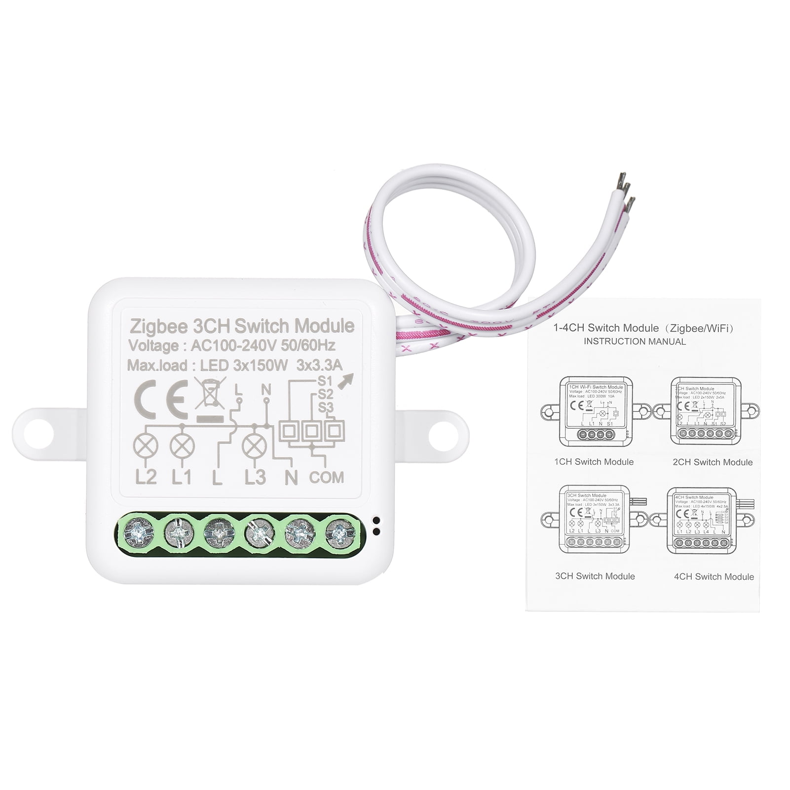 Smart Switch,Wifi Relay Port Way Wi-fi 2 Way Compatible With Switch ...
