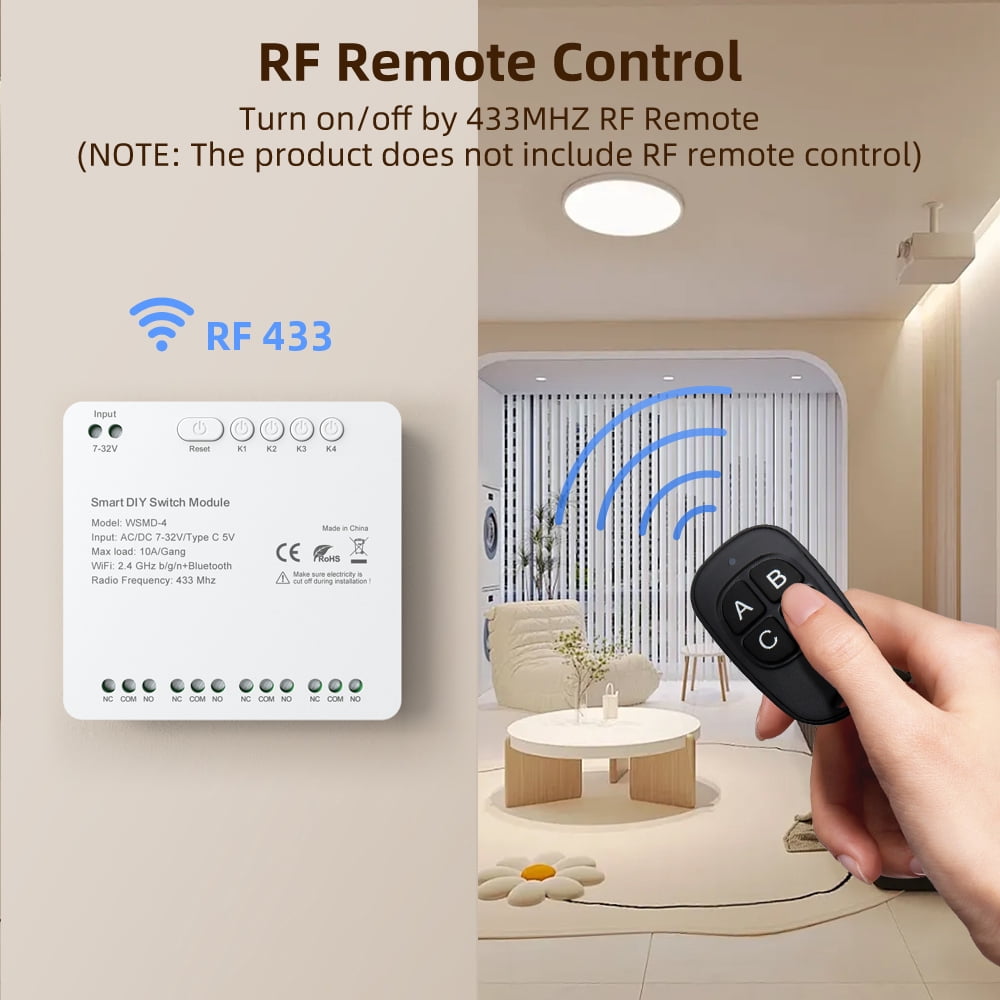 Smart Switch,With And With Switch With Mobile Voice And 4 Channel By ...