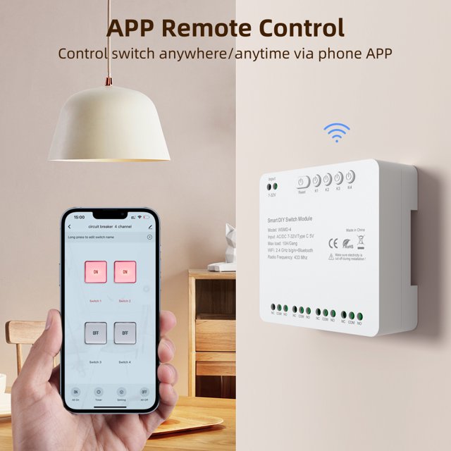 Smart Switch,With Mobile Voice Supported Wifi By Voice By With App ...