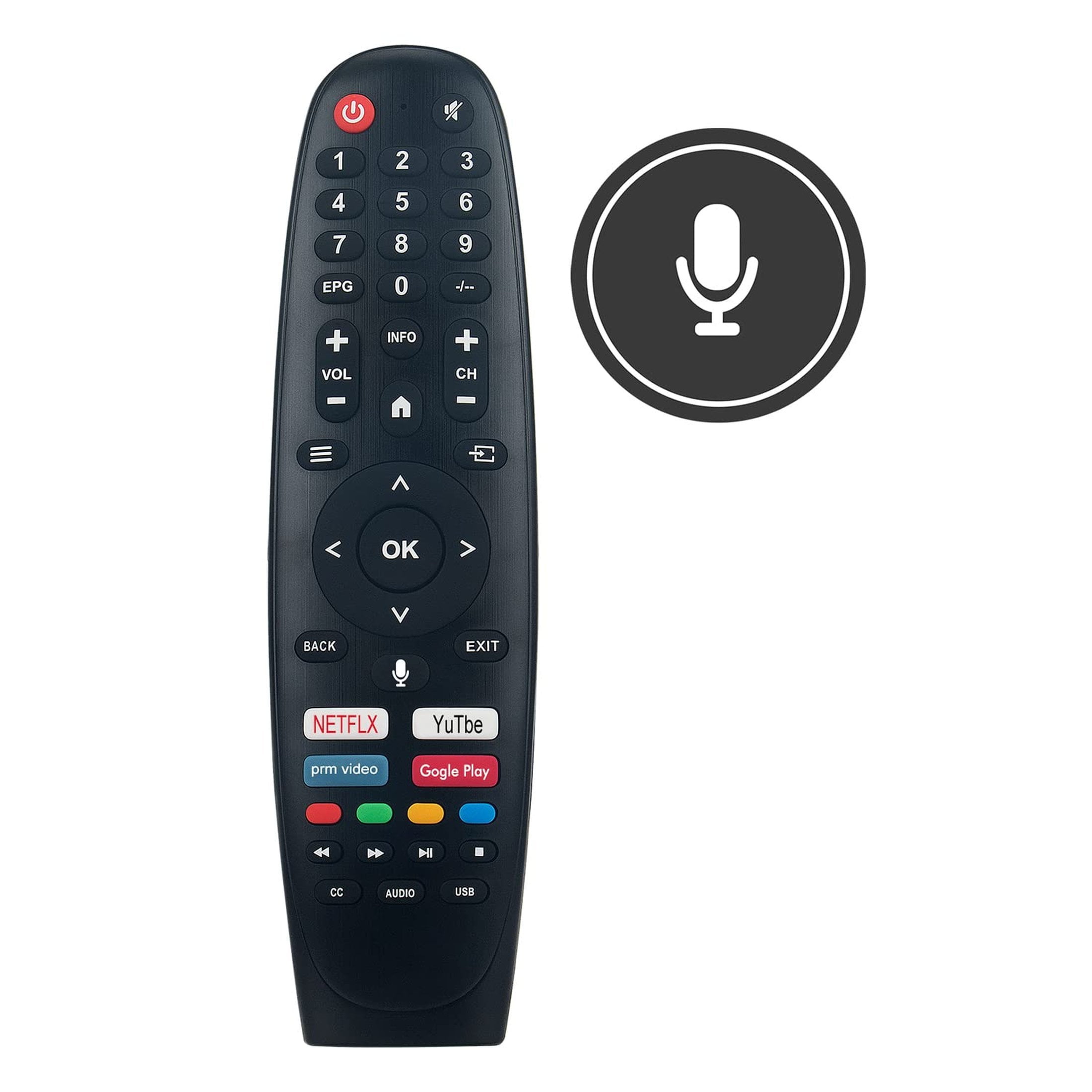 Smart TV Voice Remote Control for Caixun BLAUPUNKT Estar SANSUI Apps ...
