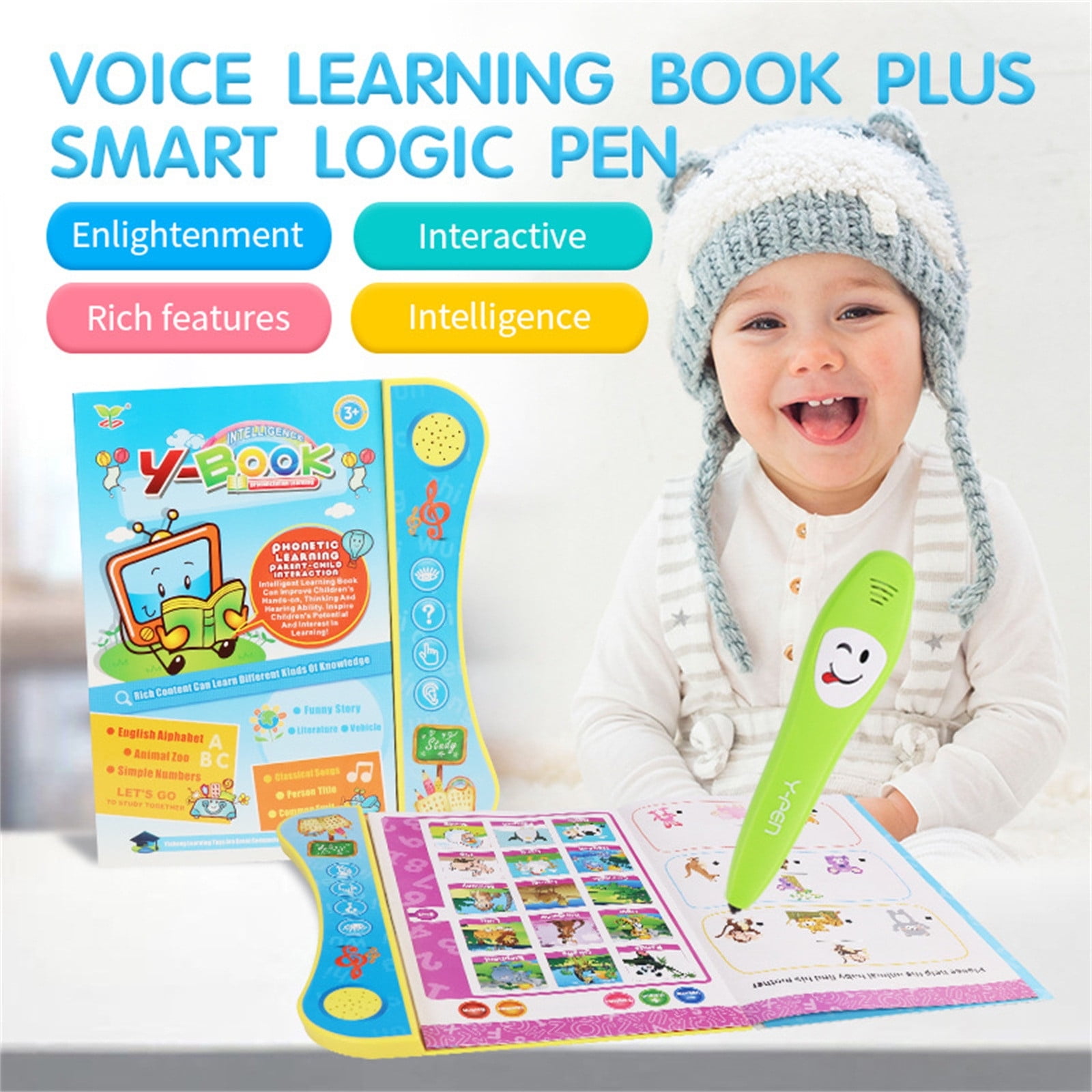 Smart Talking English Learning Book for Kids | Interactive Educational ...