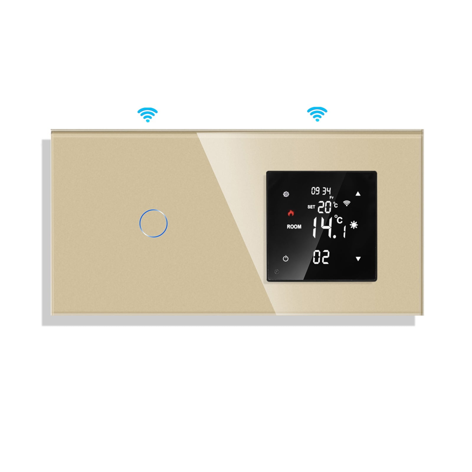 Smart Temperature Controller With Touch Switch Neutral Wire Water ...