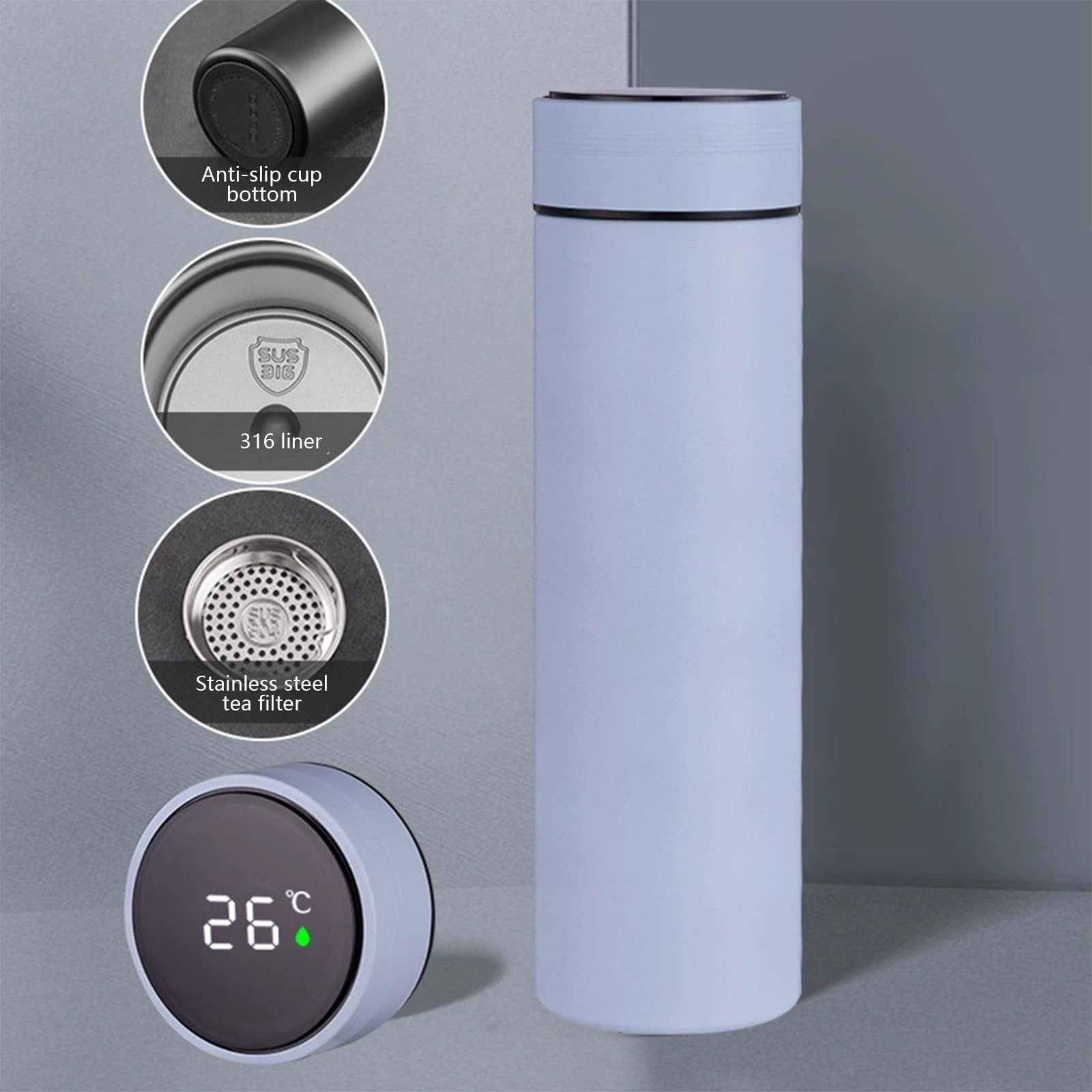 Smart Temperature Display Insulation Cup 316 Stainless Steel | 500ml ...