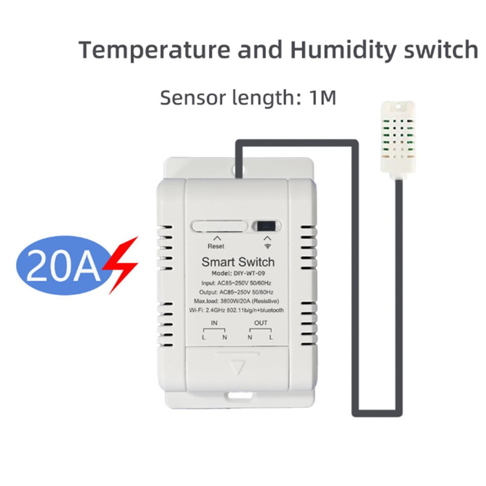 Smart Temperature Humidity Switch for Home Automation with Smart App ...