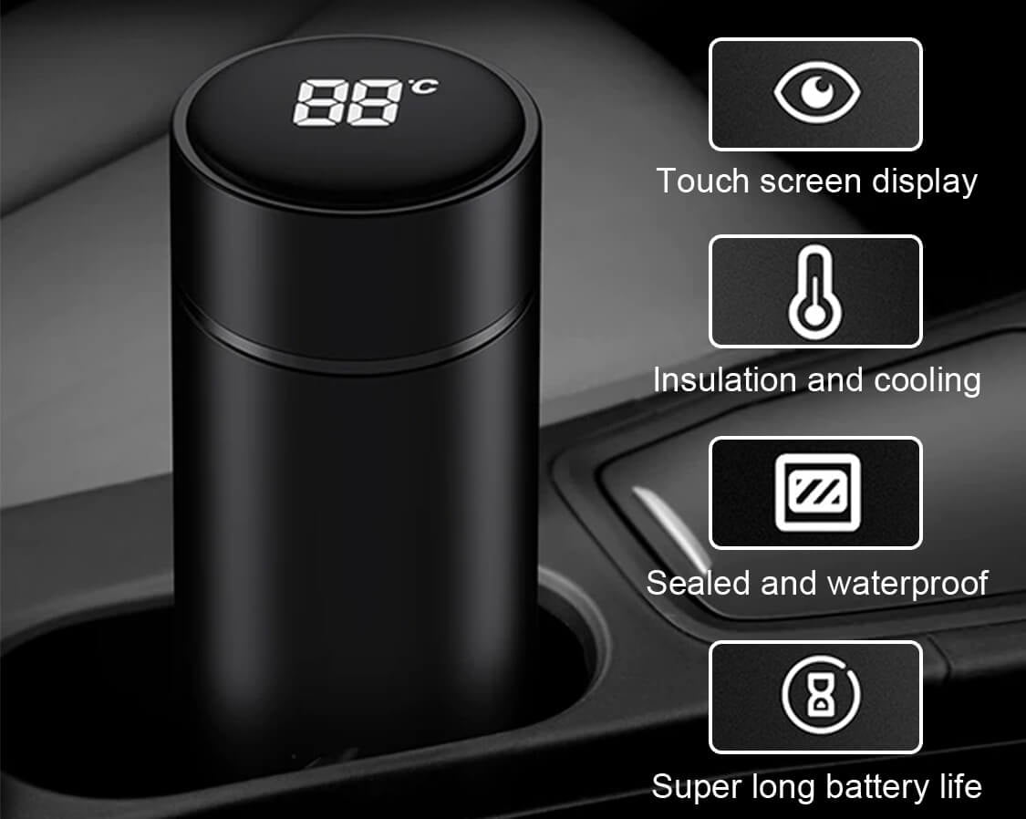 Smart Thermos: Stay Hydrated & Connected Anywhere with Advanced ...