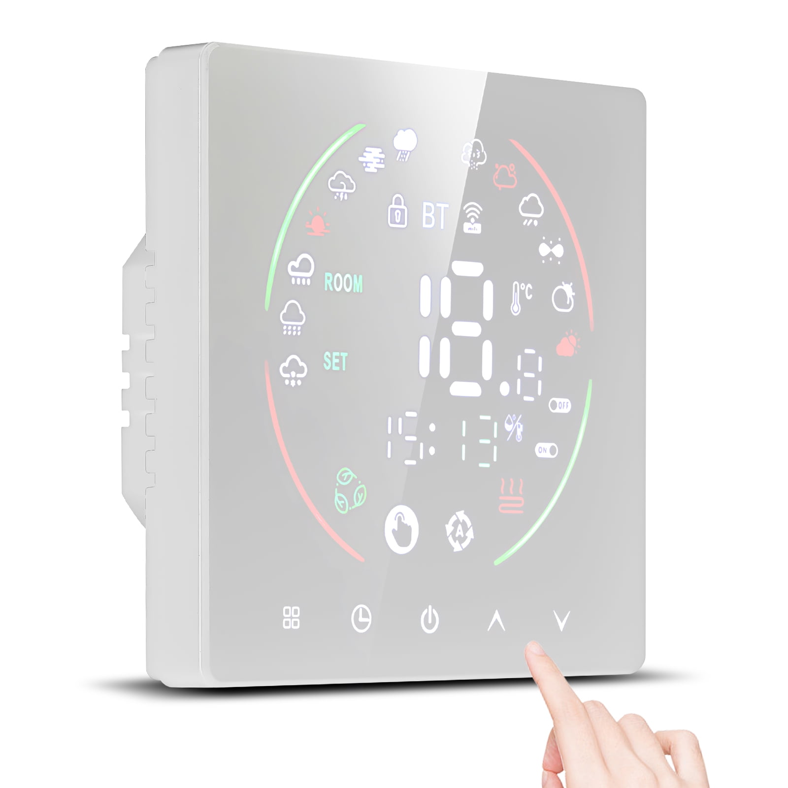 Smart Thermostat,3a Water Temperature Lcd Display Wall Water ...