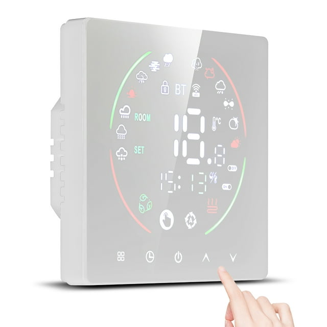Smart Thermostat,3a Water Temperature Lcd Display Wall Water ...
