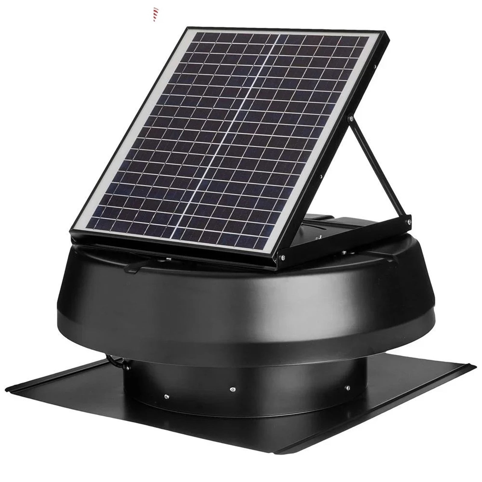 Smart Thermostat Controlled Solar Roof Attic Fan 14" 1750 CFM Black ...