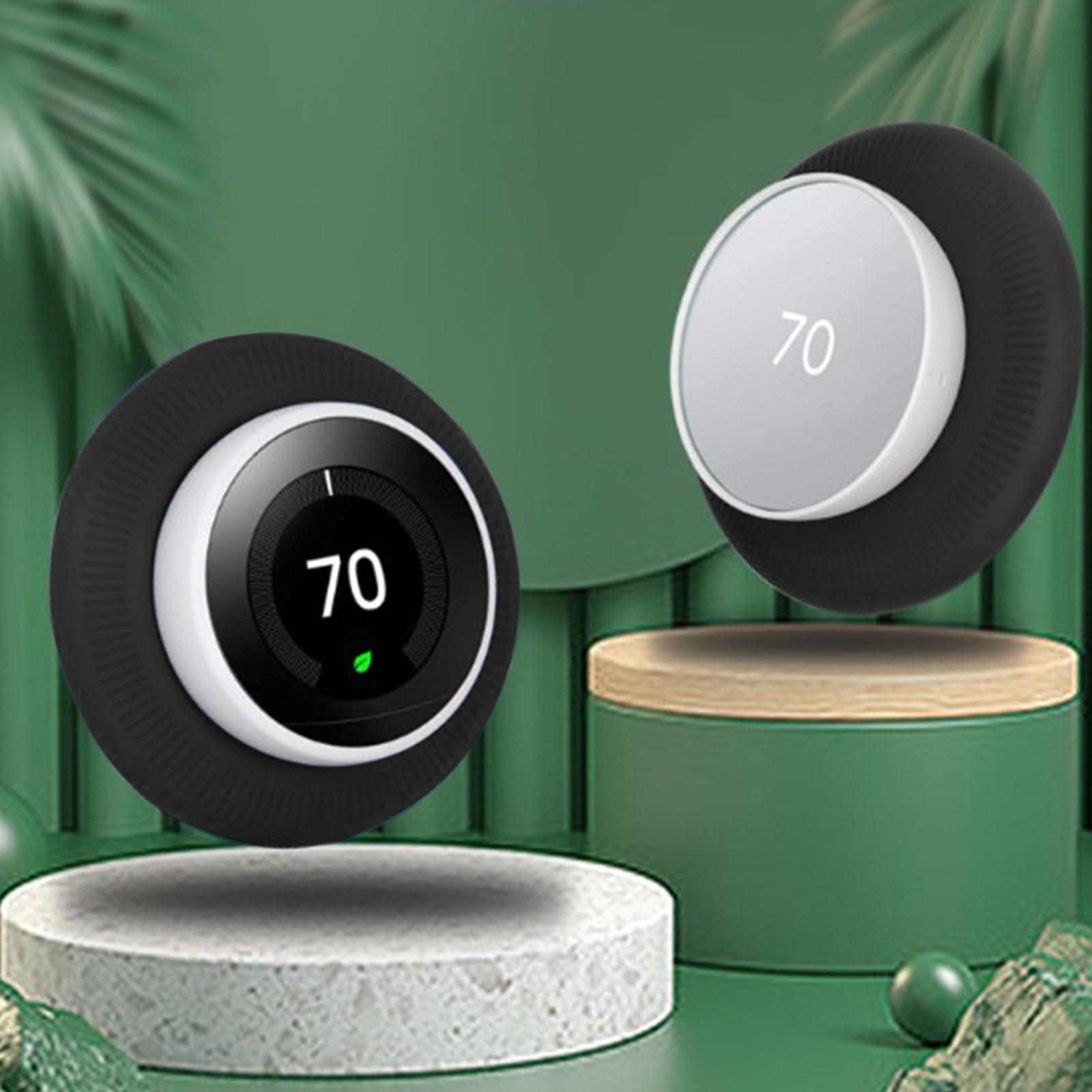 Smart Thermostat Cover, Silica Gel Protective Cover, Wall Bracket ...