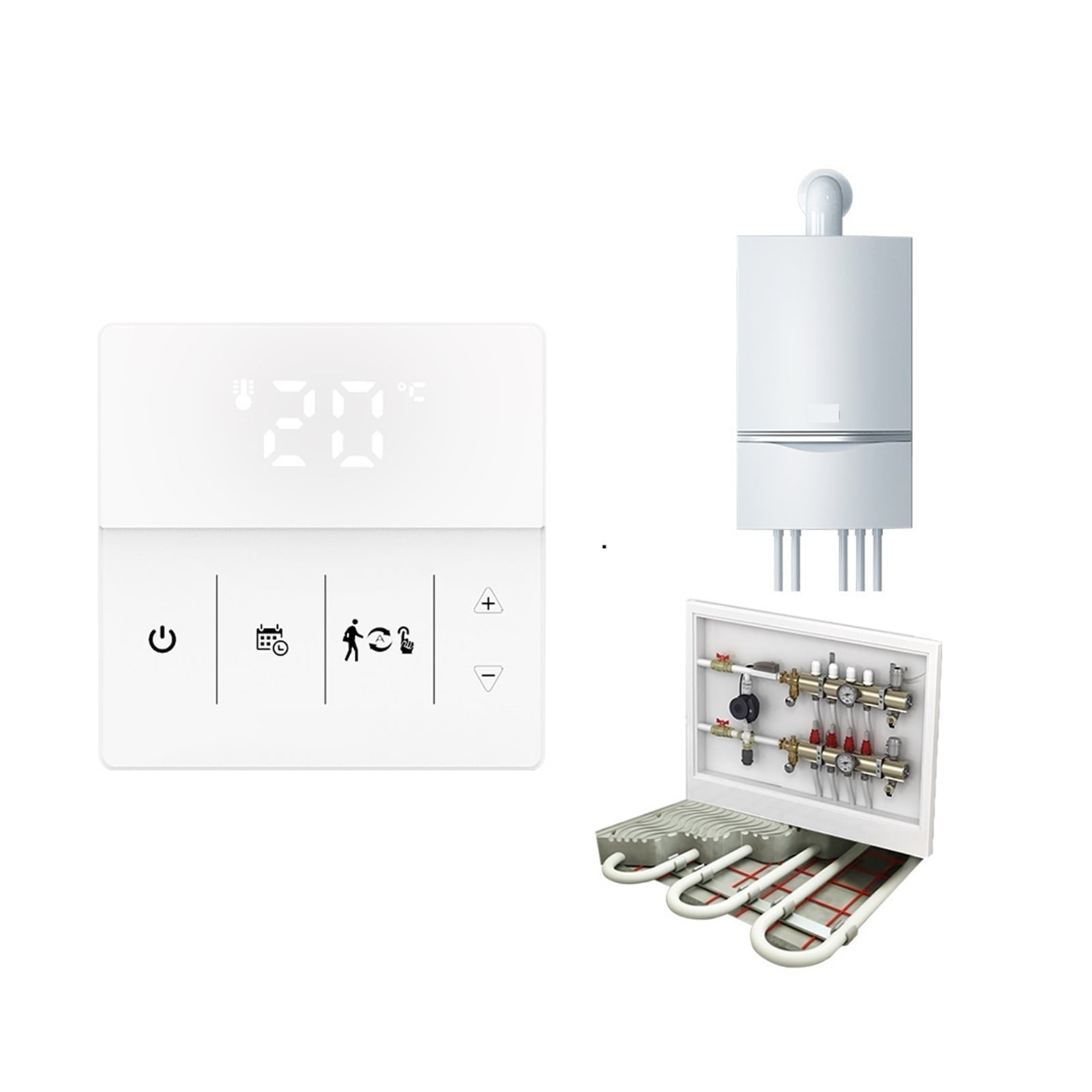 Smart Thermostat Gas Boiler Water Electric Floor Heating Controller ...