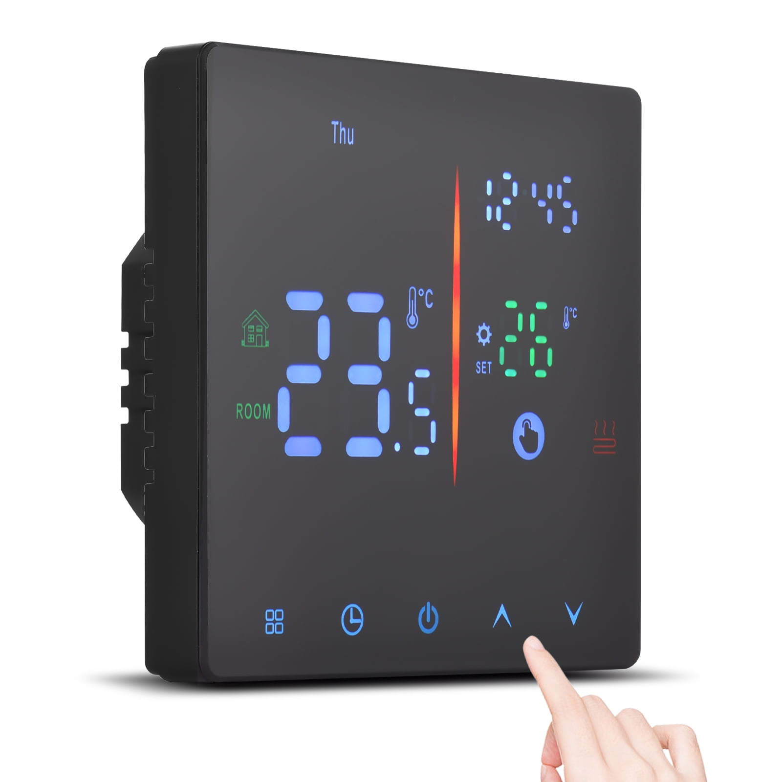 Smart Thermostat for Home Weekly Programmable Digital Thermostat Manual ...