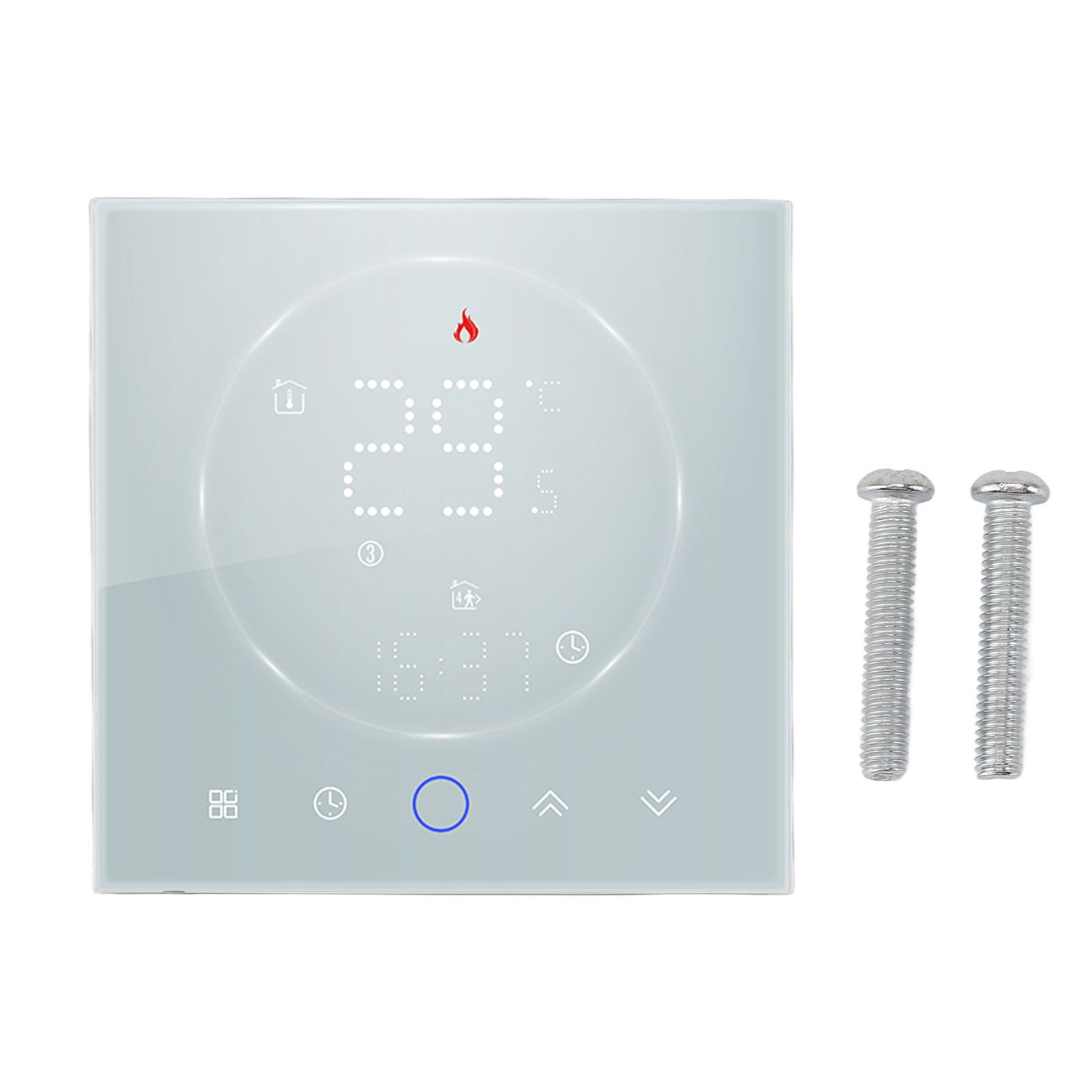 Smart Thermostat LED Screen Water Heating Control 13mm Recessed ...