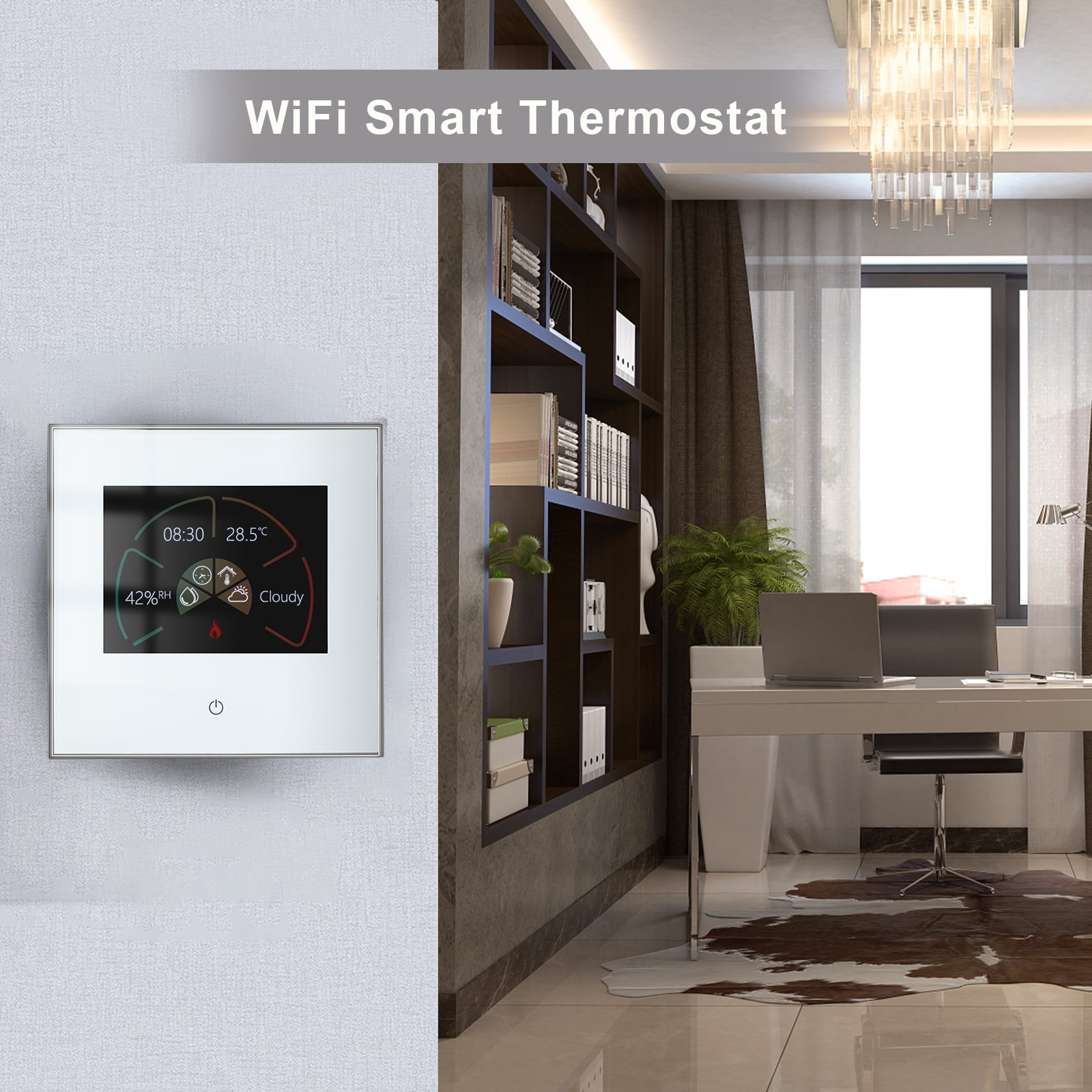 Smart Thermostat, Smartphone APP Remote Control, Smart Home System Voice Control, Manual ...