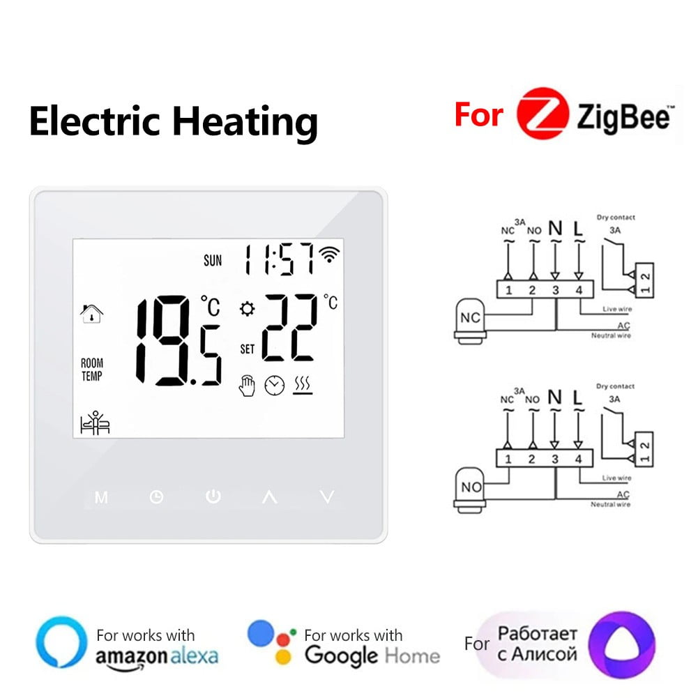 Smart Thermostat WiFi Programmable Temperature Controller for Electric ...