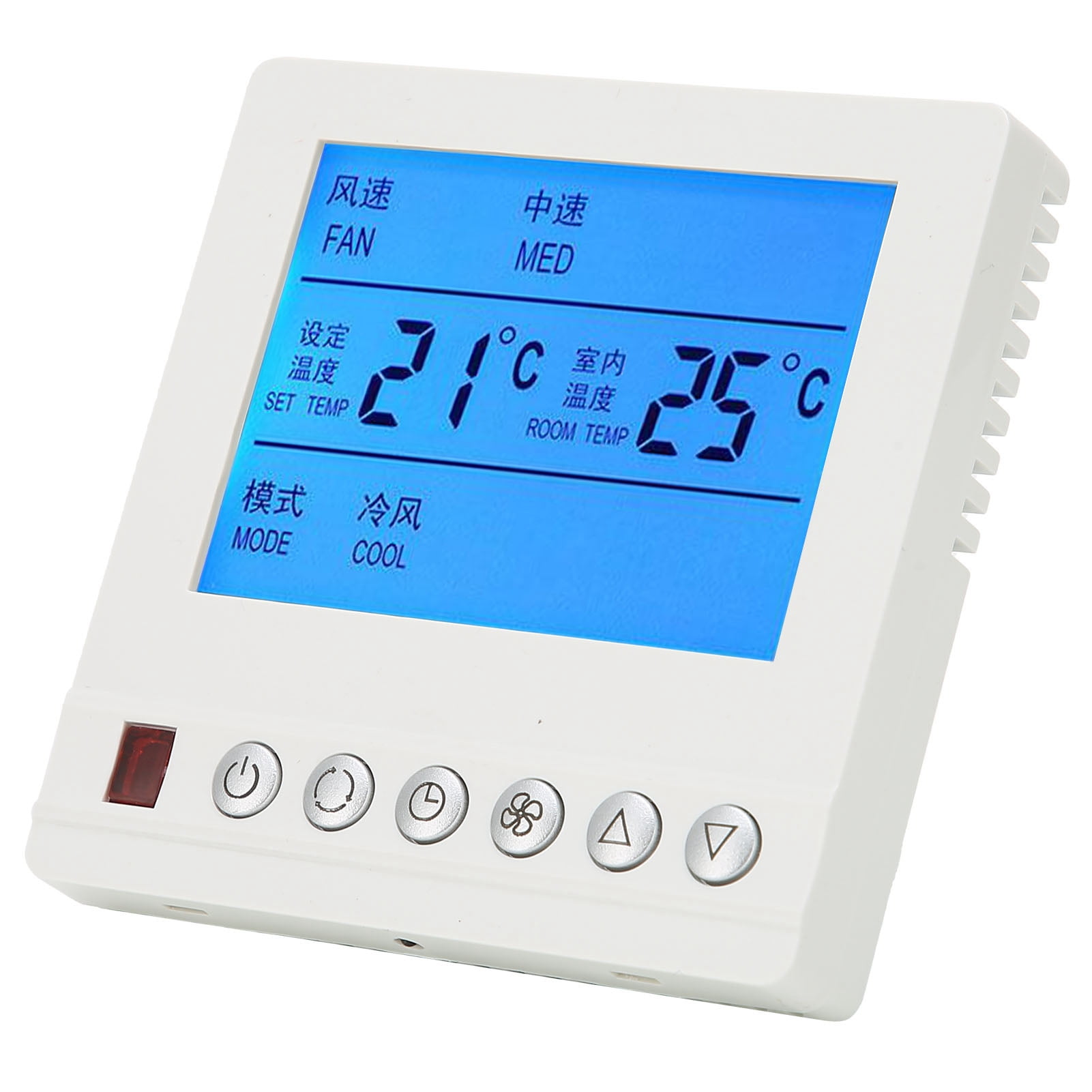 Smart Thermostat for Central Air Conditioning AC220V Three-speed Water ...