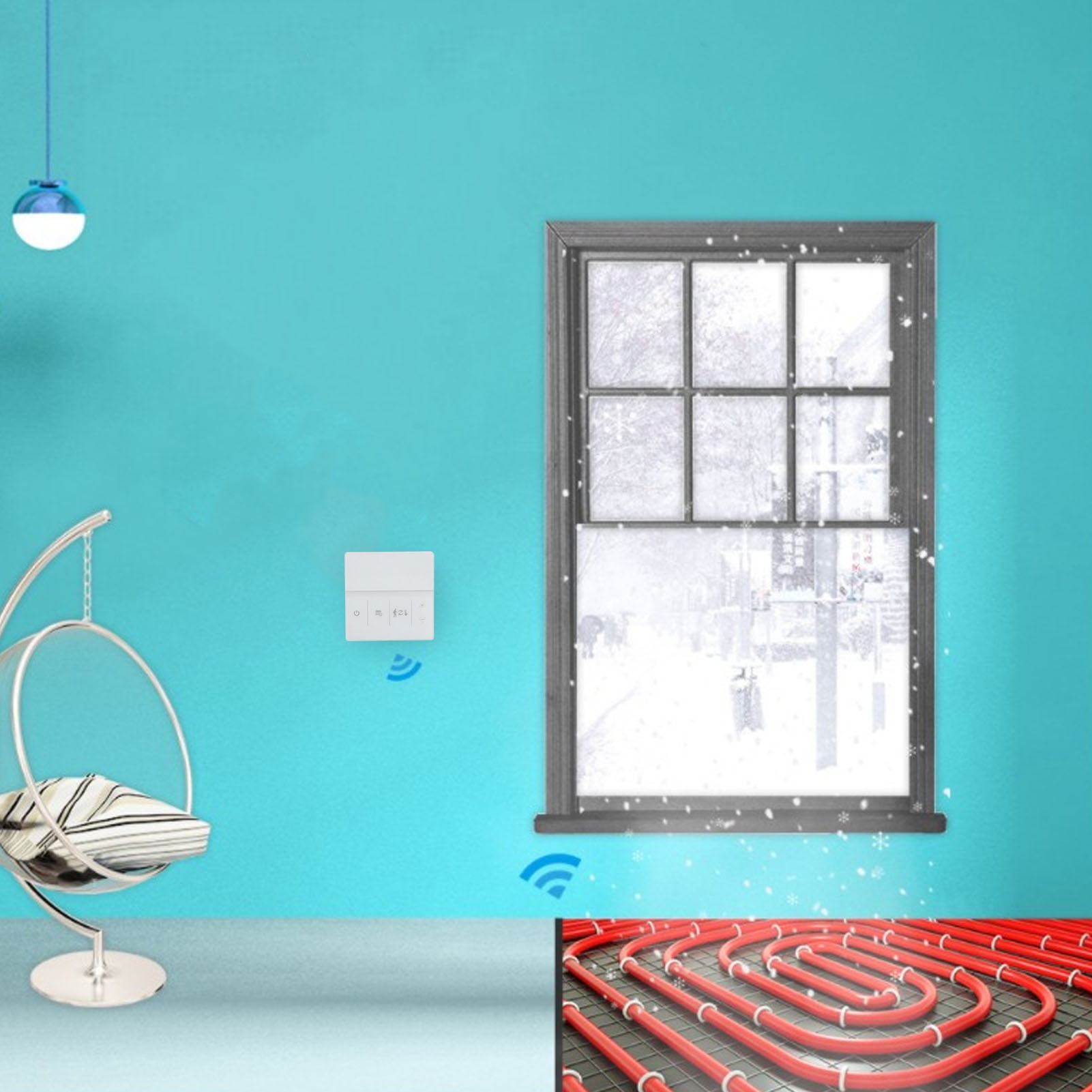 Smart Thermostat With Weekly Programmable Voice Switch 10k Sensor And Precise Temperature