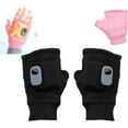 Smart Thermostatic Heated Fingerless Gloves Rechargeable Heated Fingerless Gloves Digital