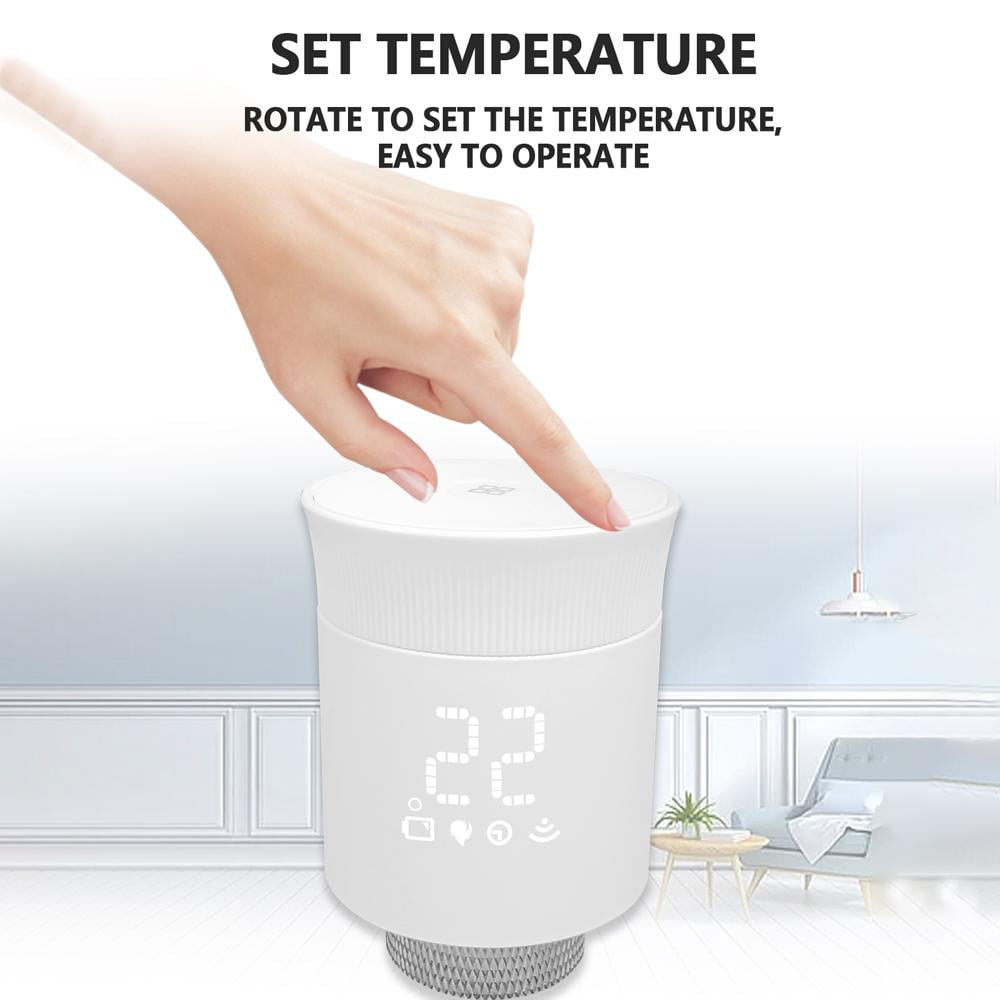 Smart Thermostatic Radiator Valve Weekly Programmable Digital Radiator ...