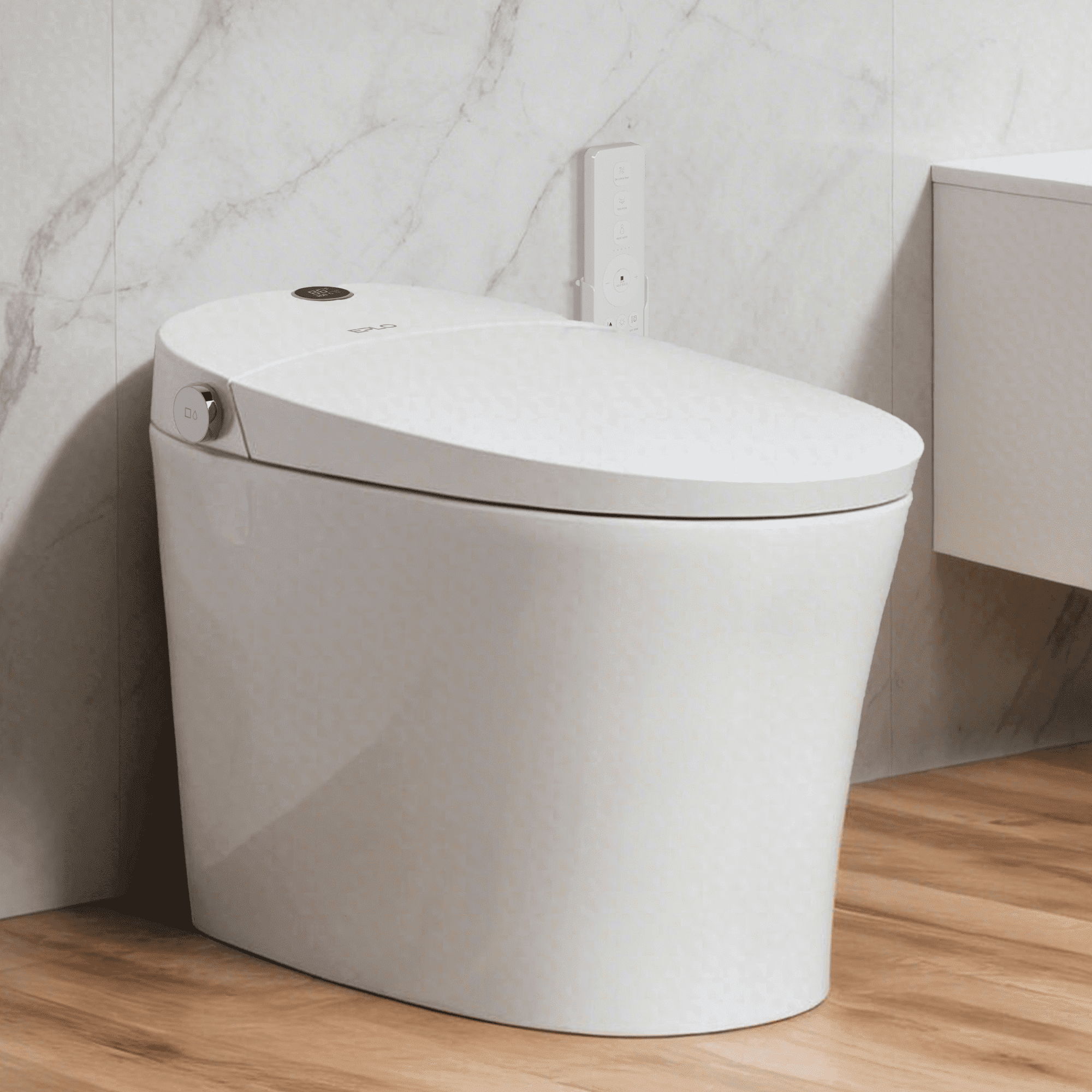 E P L O Smart Toilet: Heated Seat, Bidet with Built-In Booster Pump ...