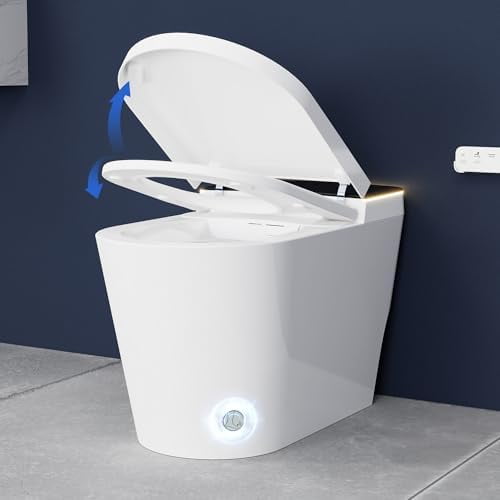 Smart Toilet with Built-in Bidet Seat Smart Bidet Toilet Built-in Tank ...