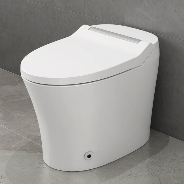 Smart Toilet with Heated Seat & Auto Flush: Adjustable Temperature ...