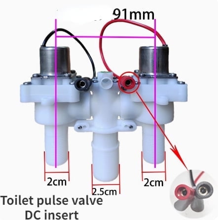 Smart Toilet Solenoid Valve Toilet Accessories Pulse Valve Angle valves ...