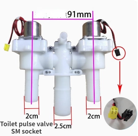 Smart Toilet Solenoid Valve Toilet Accessories Pulse Valve Angle valves ...