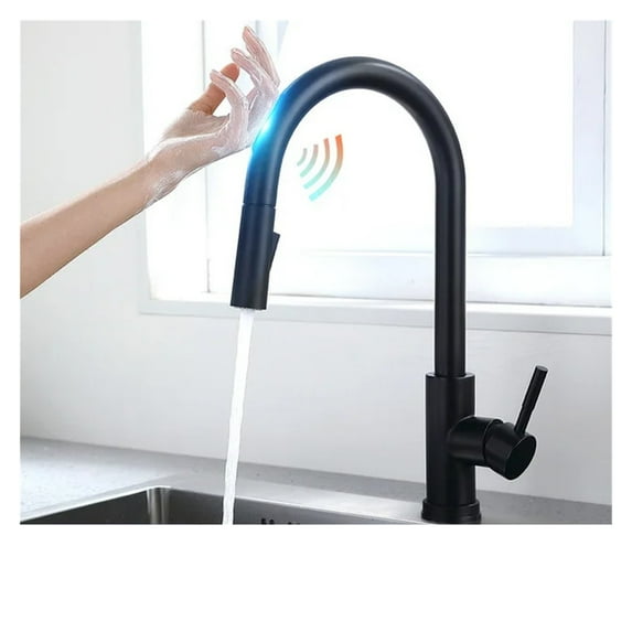 Smart Touch Kitchen Faucet,Pull Out Sensitive Sensor Mixer Tap for ...