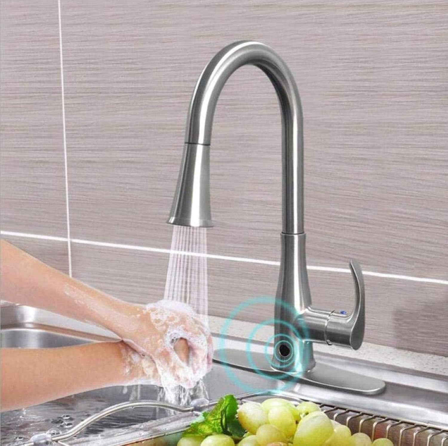 Smart Touch Pull Out Sensor Kitchen Faucet Sensitive Touch Control ...