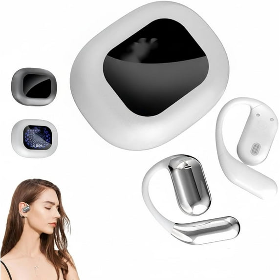 Smart Touchscreen Open-Back Bluetooth Headphones, True Powerful ...