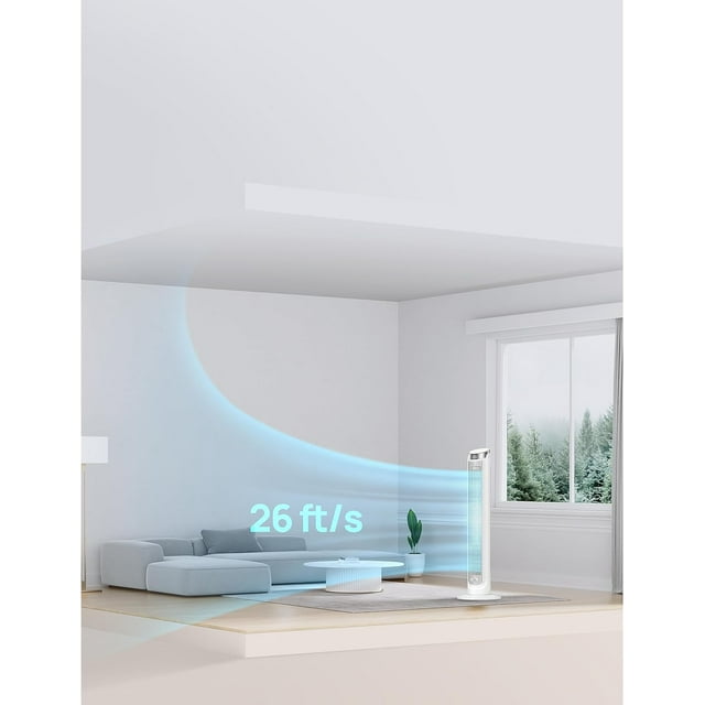 Smart Tower Fans that Blow Cold Air, Standing Fan for Bedroom, 90 ...