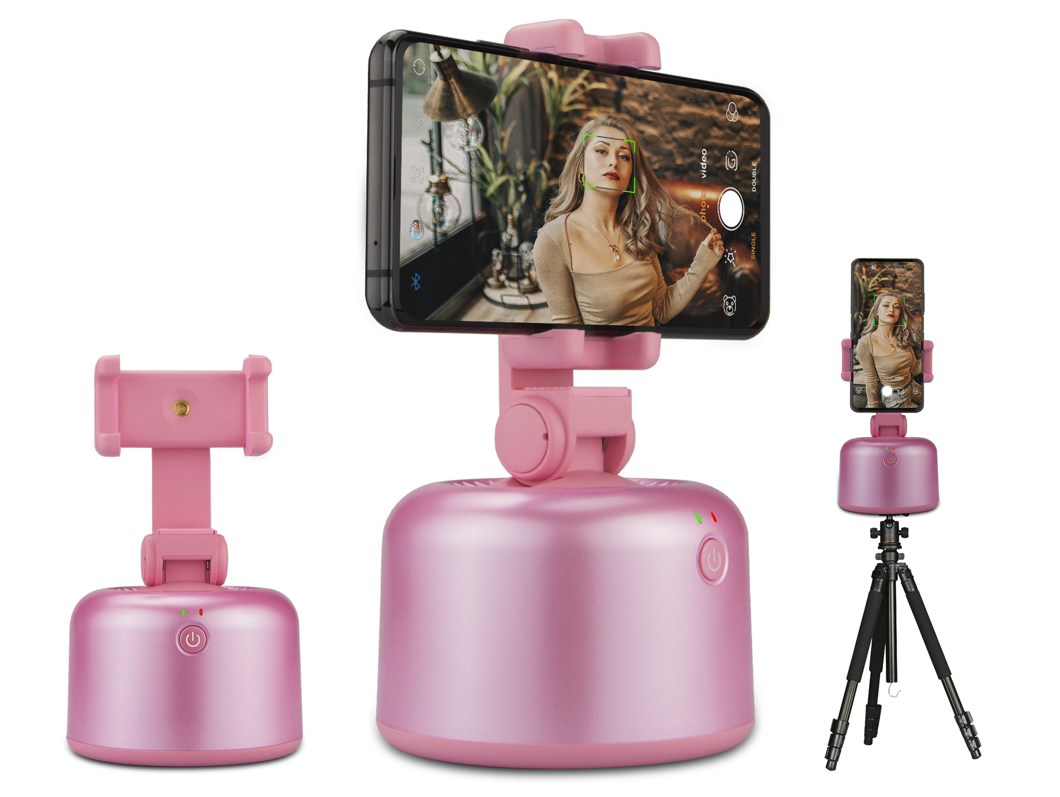 Smart Tracking Holder Live Stream 360° Rotation Auto Face Object ...