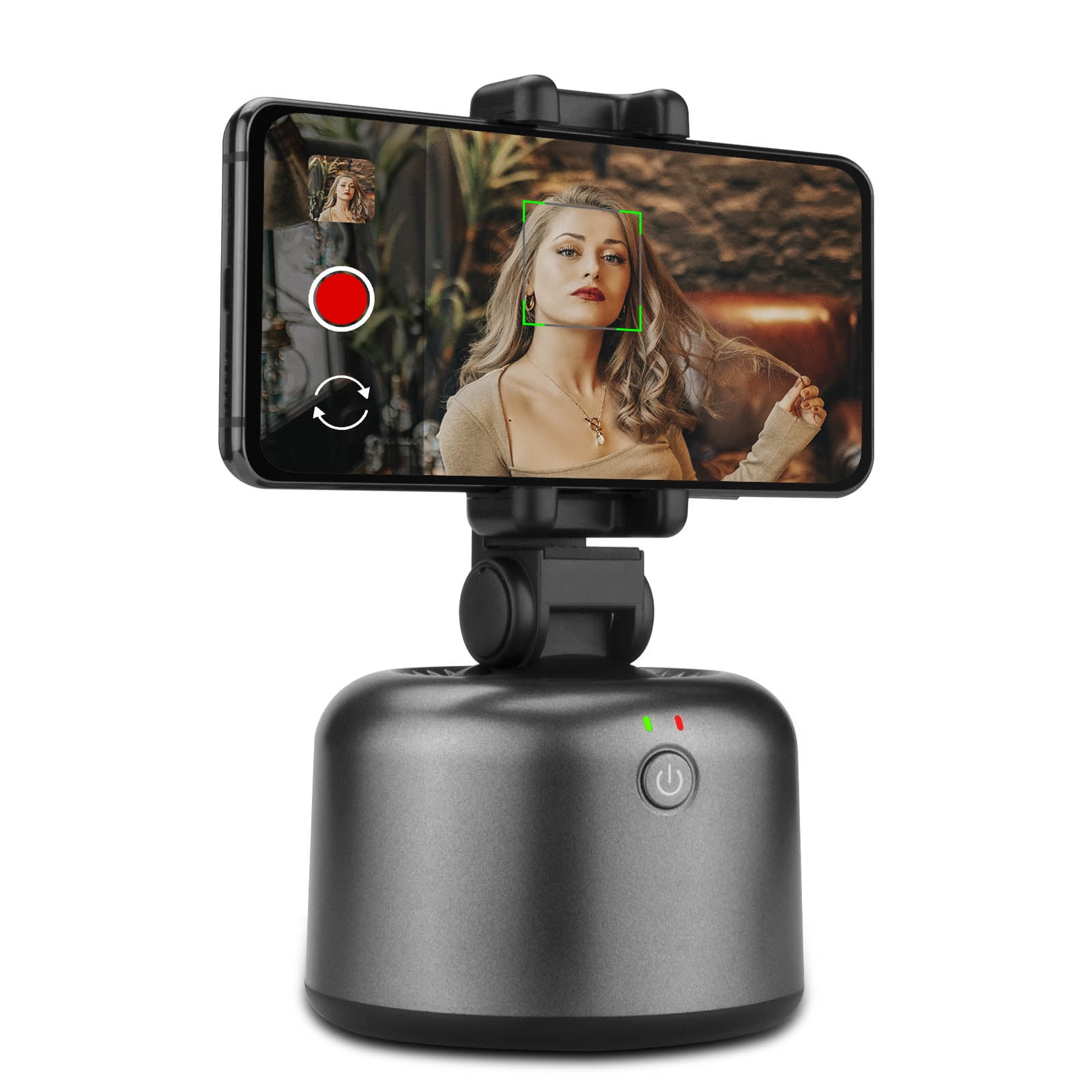 Smart Tracking Holder Live-Streaming Vlogging Selfie Sticker Tripod 360 ...