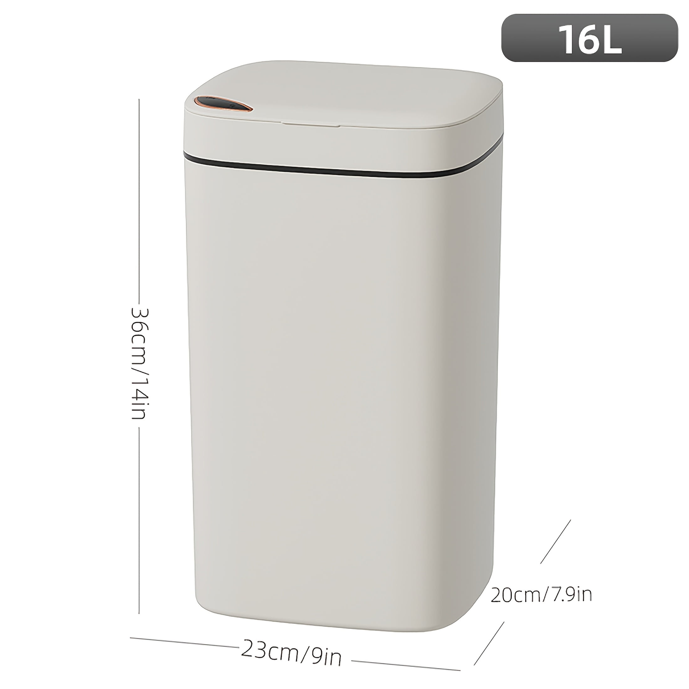 Smart Trash Can: Touch-Free Sensor, Sleek Design, Home & Office ...