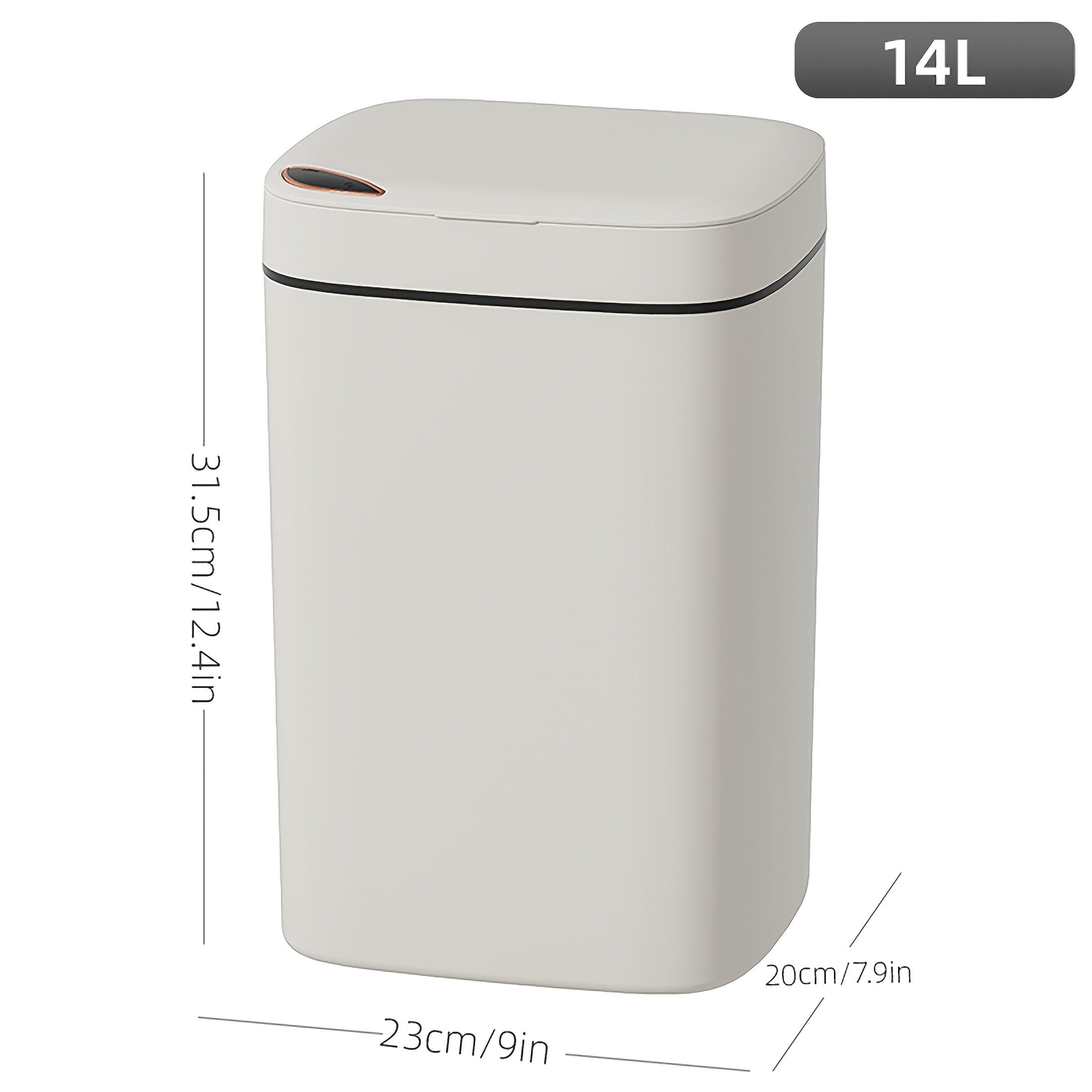 Smart Trash Can: Touch-Free Sensor, Sleek Design, Home & Office ...