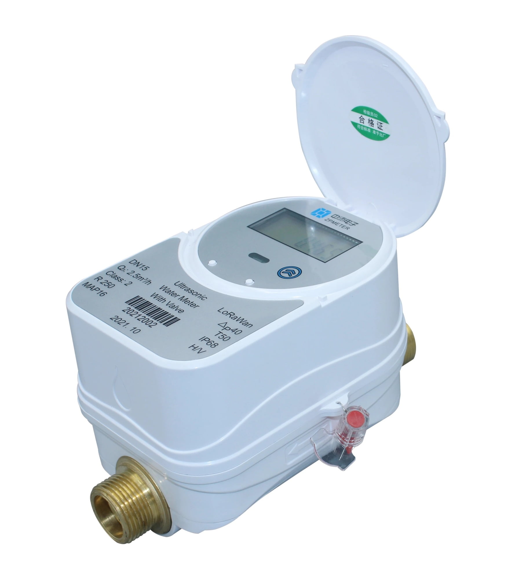 Smart Ultrasonic Water Flow Meter with Tuya Zigbee App Control ,Monitor ...