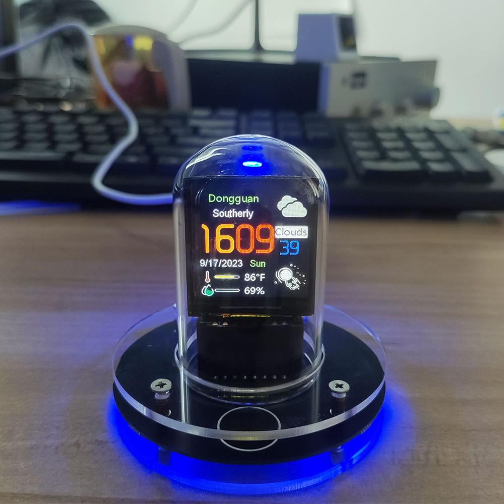 Smart WIFI Networked Nixie Tube Alarm Clock Desktop Décor G UKSY Christmas T4L2 - Walmart.com