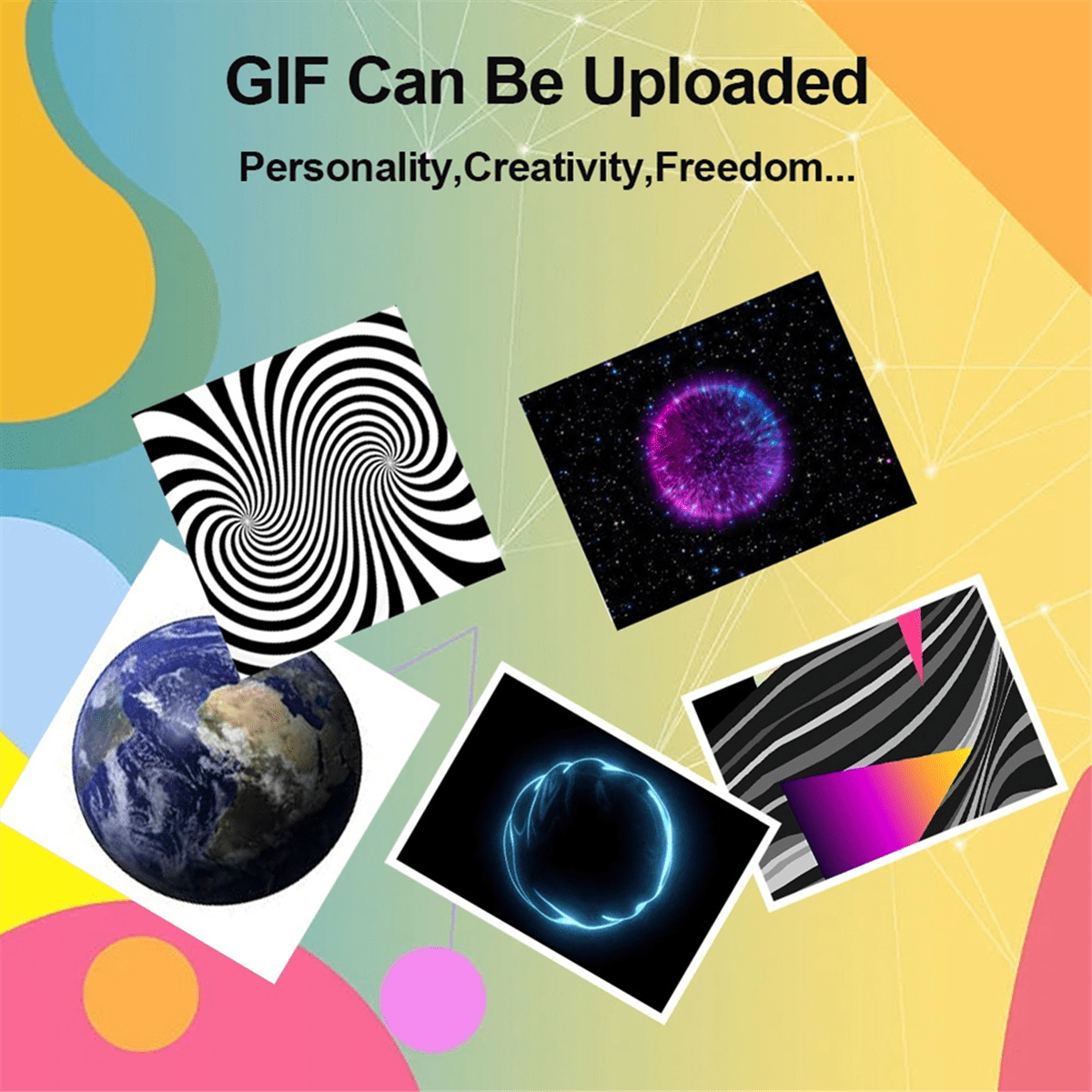 Smart WIFI Weather Station Clock DIY Cute GIF Animations Desktop ...