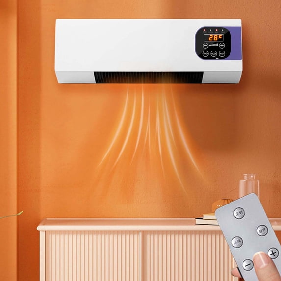 Smart Wall Heater 1500W with Remote Control,Fast Heating Ceramic Space ...
