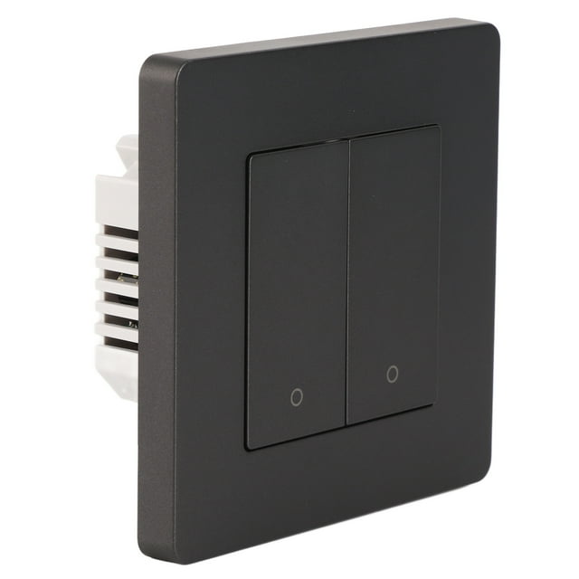 Smart Wall Light Switch, 2 Gang Timing Dimming WiFi Switch with LED ...