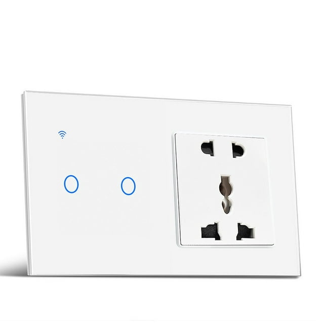 Smart Wall Socket Wifi Switch for Tuya Touch Light Switch Multi ...
