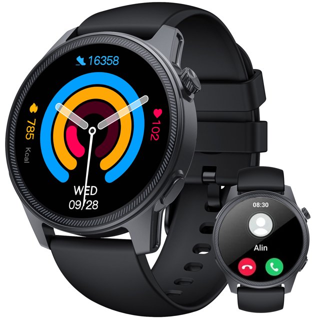 Fruit intelligence Smart Watch, 1.43 Inch Full Touch Answer/Make Call ...